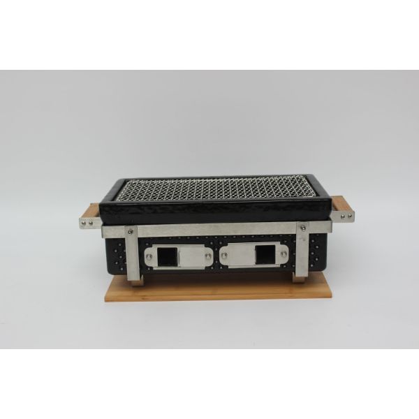 Quality Ceramic Charcoal BBQ Grill Hibachi Grill Rectangle in Color for sale