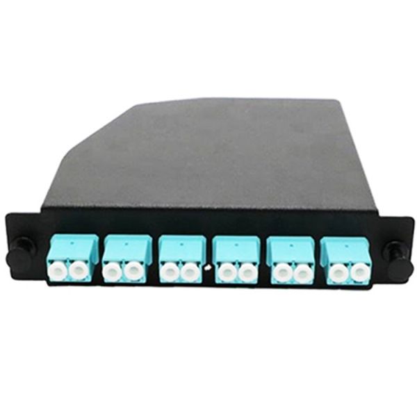 12 Port LC Duplex OM3 Fiber Optic MPO MTP Cassette Fiber Optic Terminal ...