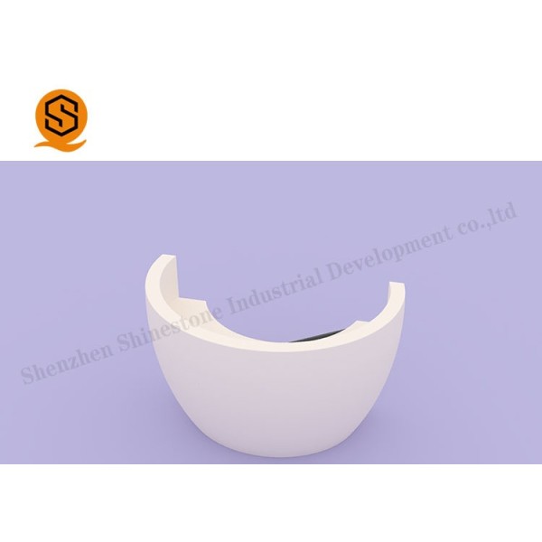 Quality SGS Half Round Reception Desk Solid Surface Pure Simplicity And Clean for sale