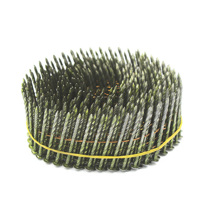 2.1*35mm 16 Degree Galvanized Wire Welded Coil Screw Nails