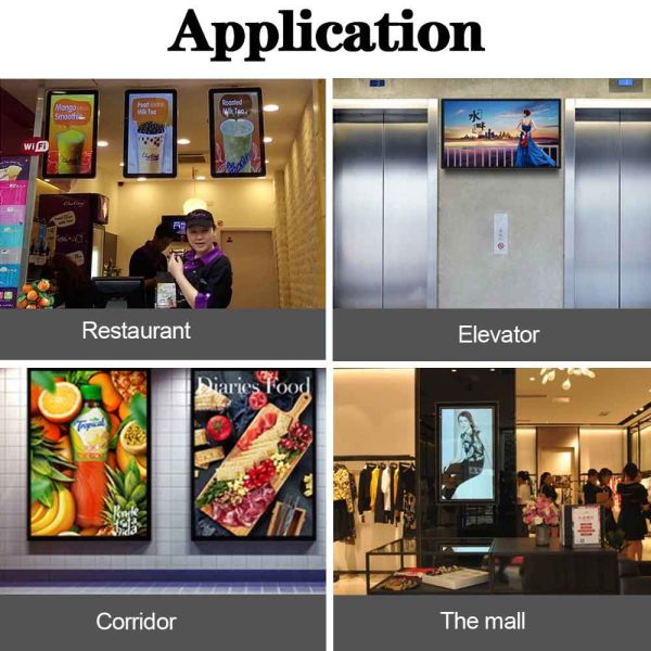 Quality wall mount screen for shop window for sale