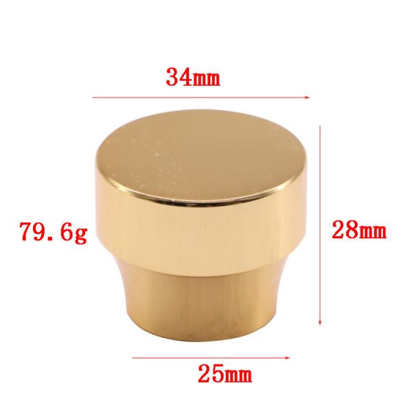 Quality 34*28mm Round Hanging Plating Perfume Bottle Caps for sale