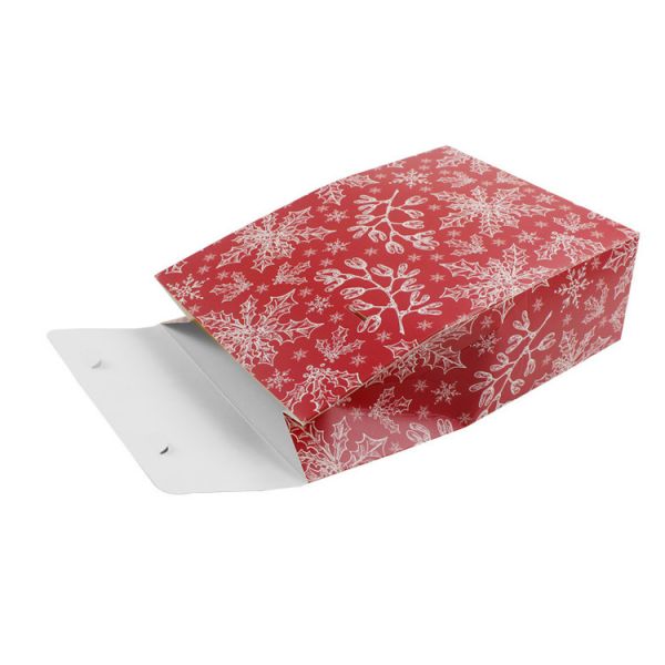 Quality Christmas Die Cut Paper Gift Bags Offset Printing Surface Handling for sale