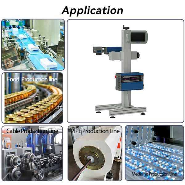 Quality Metal Fiber Laser Marking Machine 20W 30W 50W 100W For Pipe for sale
