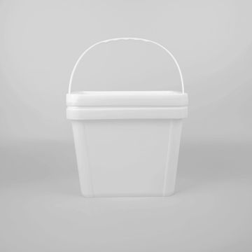 Quality 1 Gallon 3.5L Rectangular Square Plastic Bucket For Chemicals for sale