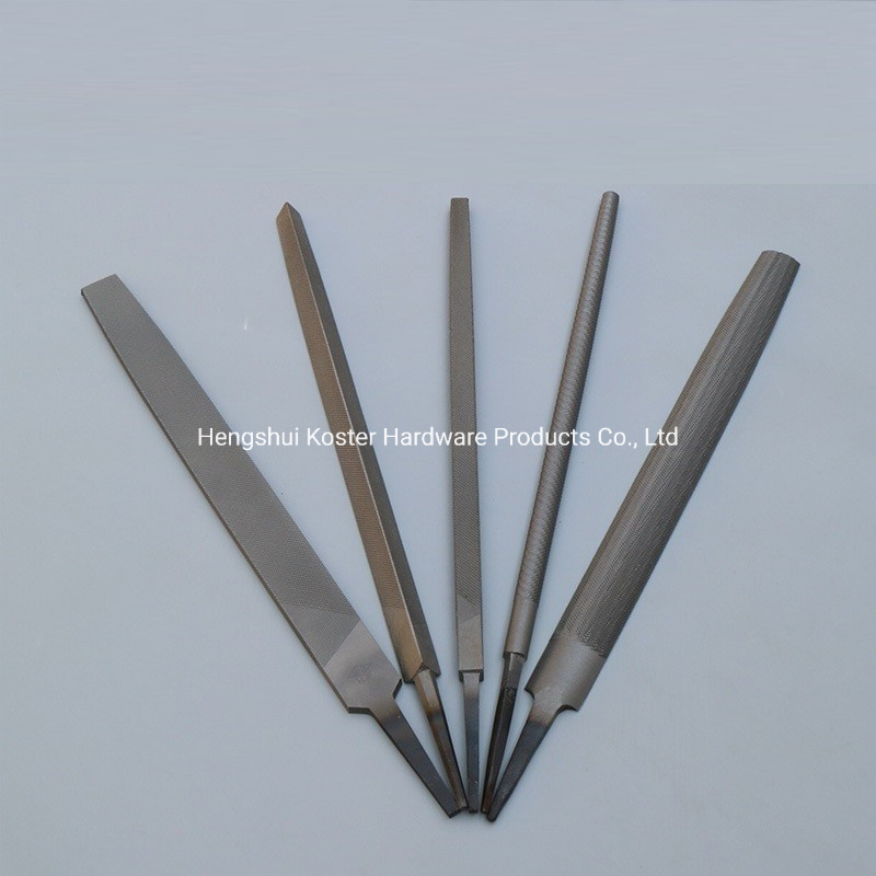 Flat Type Steel Files T10 T12 Size 6 8 10 13 Inch Bastard Second Smooth Single Double Cut Tooth Engineer&prime; S Hand Tools