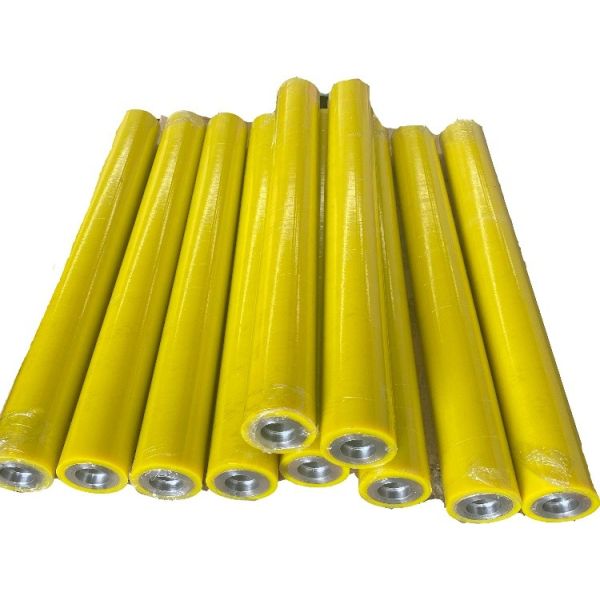 Quality Multi Color Polyurethane PU Coated Roller 90 A Shore Hardness Wear Resistance Custom for sale