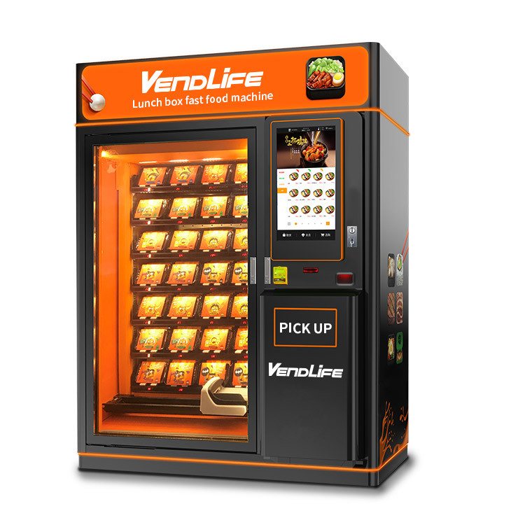 Quality Automatic Hot Food Vending Machines , 1840mm Wide 4G Fresh Meal Vending Machine for sale
