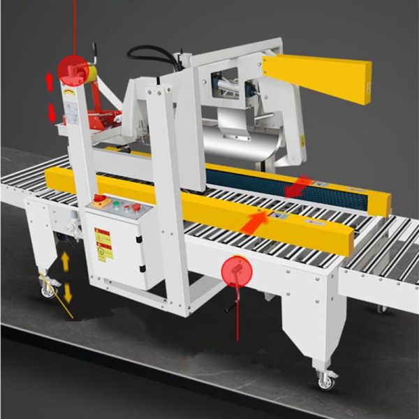 Quality Full Auto Flaps Folding Sealing Adhesive Tape Carton Sealer Machine for Paper for sale