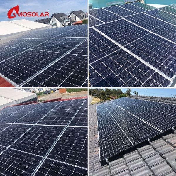 Quality MPPT Controller Amosolar 5kw 10kw Hybrid Solar Panel System with Rechargeable for sale