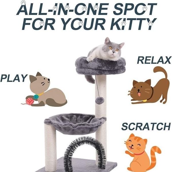 Quality Natural Sisal Cat Trees Scratching Post Multi-Level Platform Cat Tower for Large for sale
