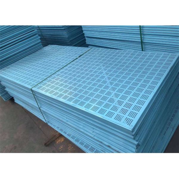 Quality Metal Perforated Building Site Construction Safety Screens 1mX1.8m for sale