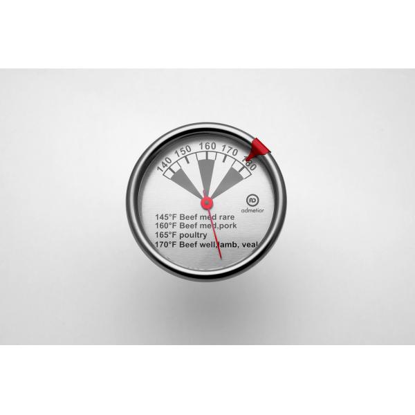Quality Kitchen Analog Meat Thermometer 135 - 185F Range For Grilling Smoking Oven for sale
