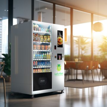 Quality Automatic Beauty Cosmetics Vending Machines LED Lighting Custom Stickers Display for sale