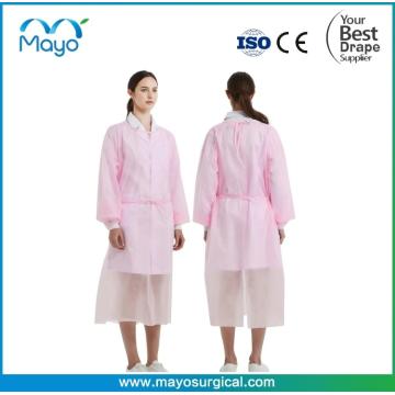 Quality Breathable Polypropylene Disposable Isolation Gown with Elastic Knit Cuffs, for sale