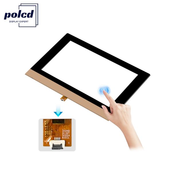 Quality Polcd Custom 10.1 inch CTP 16:9 GT911 GG Transparent Glass Touch Screen Capacitive Touch Panel for sale