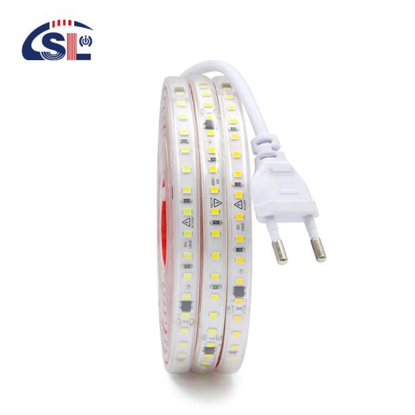 Quality SL-2835-180D-220V  LED Strip Light 8mm 120leds 3000K4000K6500K Electroplate SMD2835 for sale