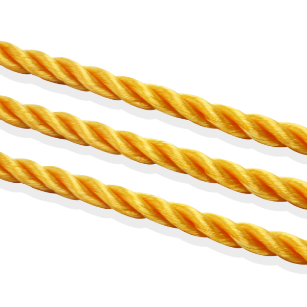 Quality 3 Strands Plastic PP Polypropylene Rope Twisted Fishing Net Rope Packaging for sale