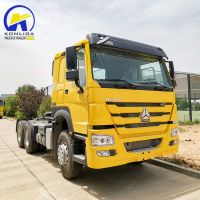 Quality 315/80r22.5 Tire Second Hand Sinotruk HOWO 6X4 Semi Trailer Tactor Truck for for sale