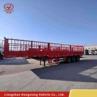 Quality Fence Side Wall Pile High Fence Semi-Trailer with Tread 1820mm for sale
