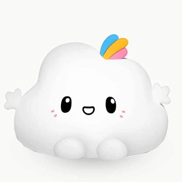 Quality 3000K Colorful ABS Silicone LED Night Light DC5V Little Cloud Silicone Night Light for sale
