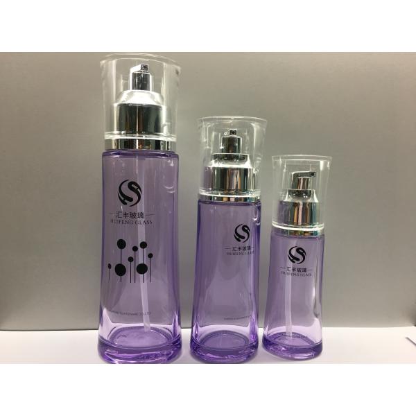 Quality 100ml Commercial Glass Pump Bottles Lotion Bottles/ Custom Cosmetic Packaging for sale