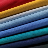 Quality ESD 4MM Antistatic Fabric 65% Polyester 33% Cotton 2% Carbon Fiber for sale
