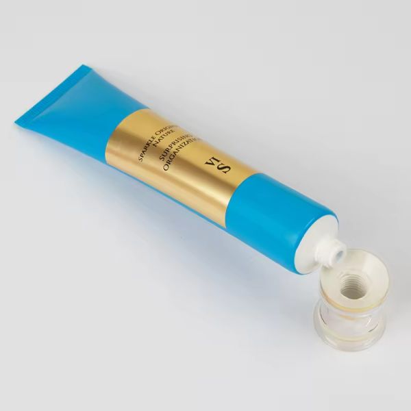 Quality Plastic Cosmetic Tube Packaging Blue Yellow Custom Squeeze Tubes for sale