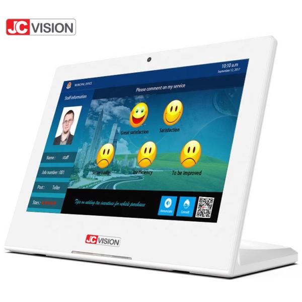 Quality JCVISION L Shape 10.1 Inch Advertising Display Android Tablet Feedback Kiosk for sale