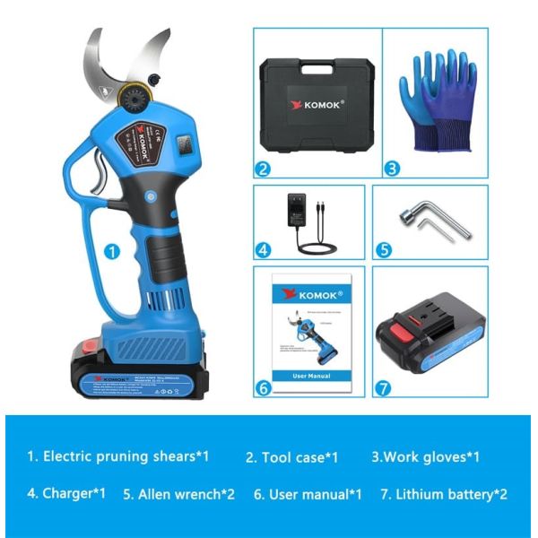 Quality High Quality Lithium Pruning Shears Battery Operated With LED Display for sale