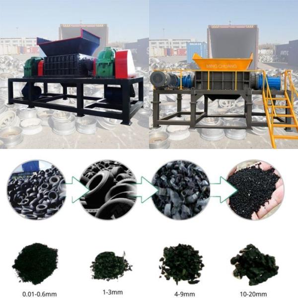 Quality Vertical Structure Old Tire Recycling Shredder for Rubber Powder Making for sale