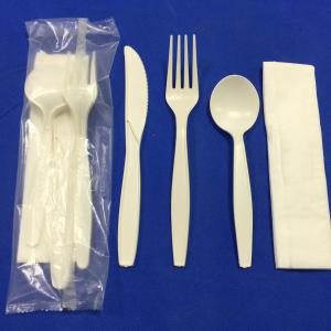 Quality Compostable Cornstarch Cutlery Set for Sustainable Potluck Dinners and Catered for sale