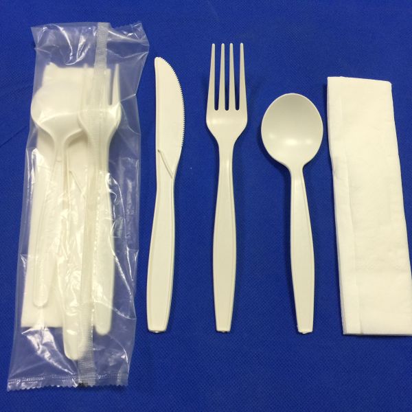 Quality Compostable Cornstarch Cutlery Set for Sustainable Potluck Dinners and Catered Events for sale