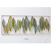 China Garden Sversize Framed Handmade Metal Leaf Wall Hangings factory