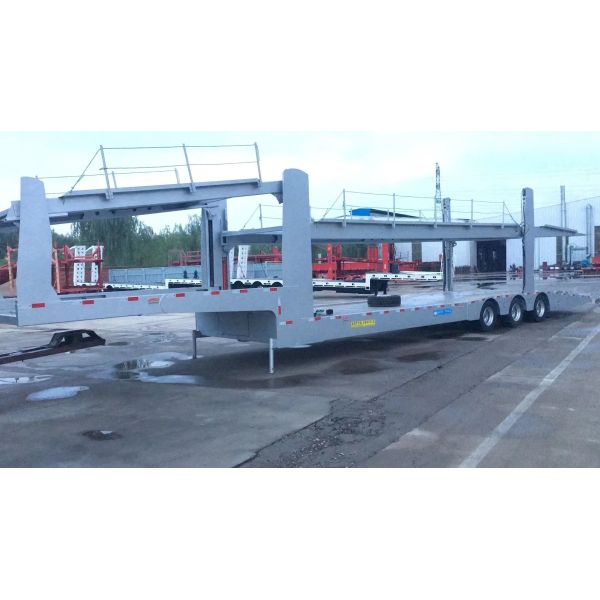 Quality Van Type Two Axle Car Hauling Semi Trailers Equipped With BPW Axles for sale