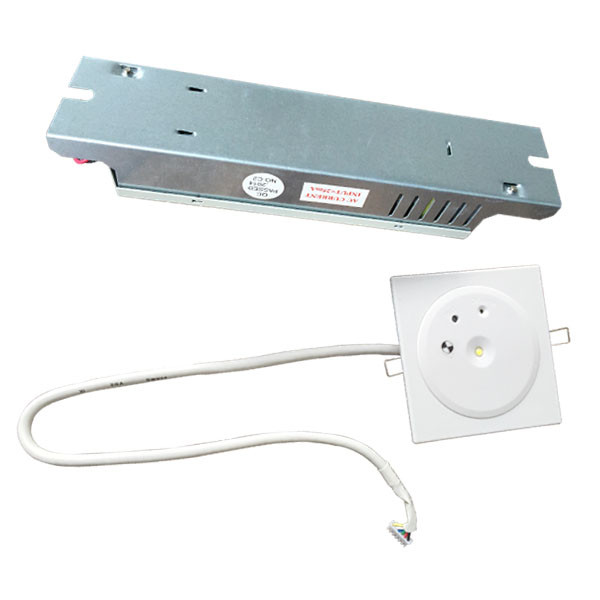 Quality Custom IP45 Non Maintained 1W LED Rechargeable Emergency Lamp PC Plate for sale