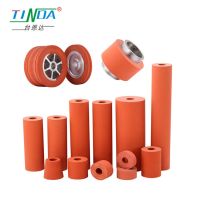 Quality Lightweight Hot Stamping Silicone Rubber Roller Up To 350 Degrees Celsius for sale