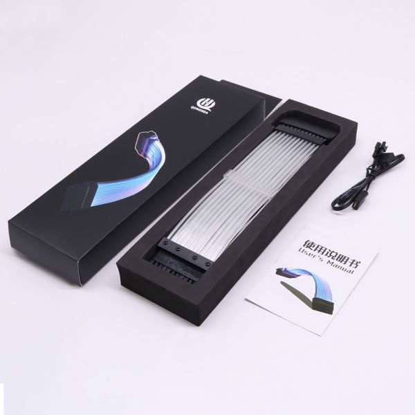 Quality Brand new 5V 3Pin 24Pin ARGB Computer Straight Cable Synchronous Single for sale
