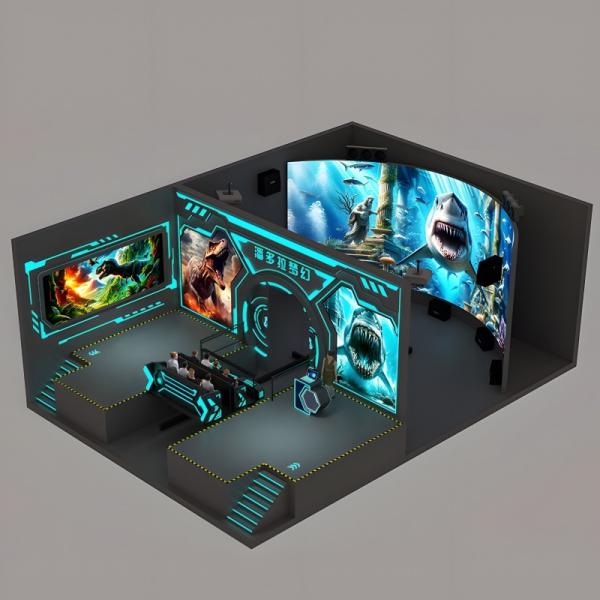 Quality VR Track Cinema Interactive Digital Projection Theater Simulator for sale