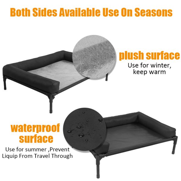 Quality 36in Cooling Elevated Outdoor Dog Bed 190T PU Breathable for sale