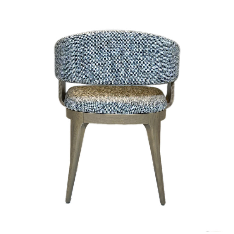 Hotel Furniture Simple Durable Solid Wood Fabric Chair Restaurant Dining Room Home