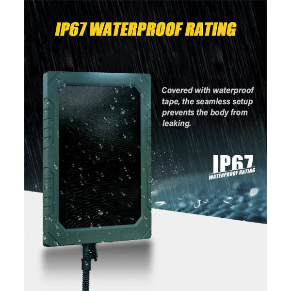 Quality KS26 12W solar panel supplemental power ABS25 fireproof material IP67 waterproof for sale