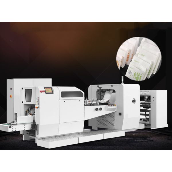 Quality Pointed Bottom Automatic Paper Bag Making Machine For Shopping Bag Making OEM for sale