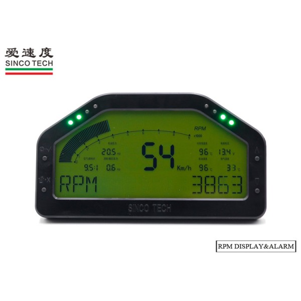 Quality DO908 Waterproof Auto Gauges Multi Function LCD Dashboard Gauges CE Approved for sale