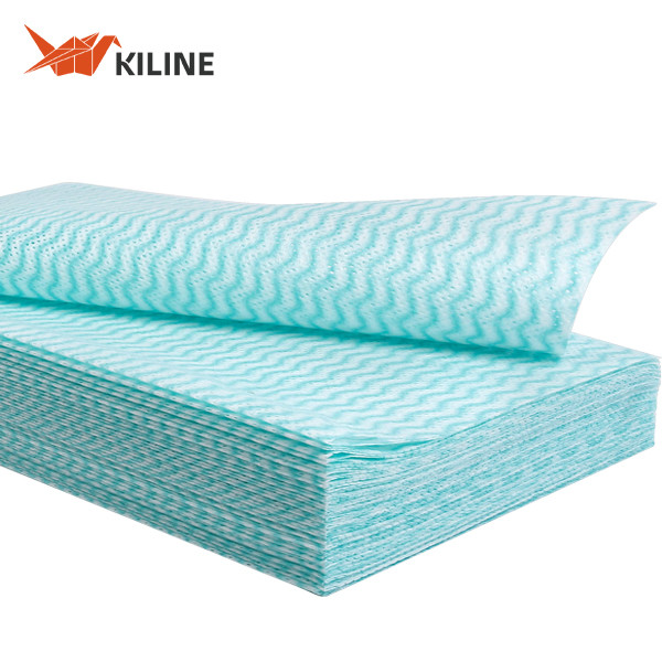 Quality Color Coded Commercial Cleaning Wipes Reusable Kitchen Towel Roll For Multitask for sale