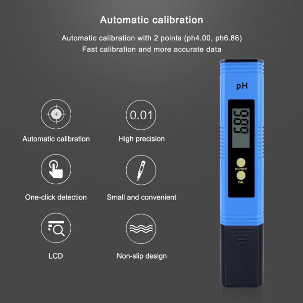Quality LR44 Batteries LCD Pen Aquarium Pool Digital PH Meter for sale