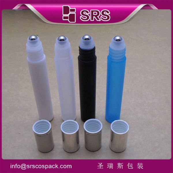 Quality Shengruisi packaging RPA-8ml plastic roll on bottle with aluminum cap for sale