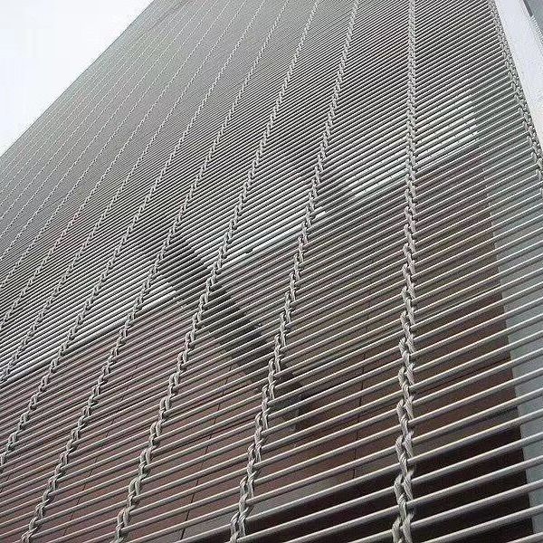 Quality Transparent Architectural Metal Mesh Screen 4mm Wire Dia Fireproof for sale