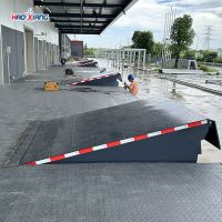 Quality Grey Safe 10T-20T Hydraulic Dock Leveler Loading Dock Ramps With 400mm Lip for sale