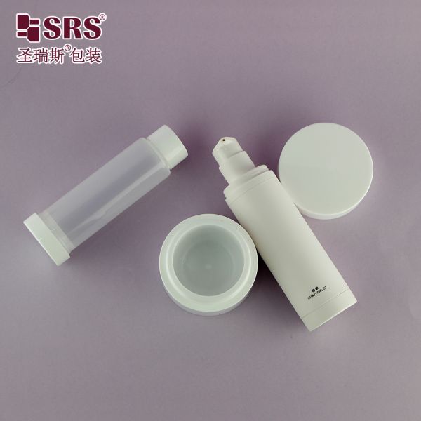 Quality Empty Frosted White Replaceable Lotion Bottle Replacement Airless Pump Bottle for sale